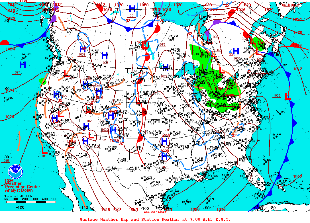 Surface Weather and Station Plots