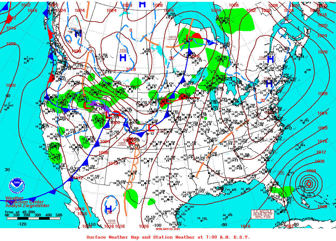 Surface Weather and Station Plots
