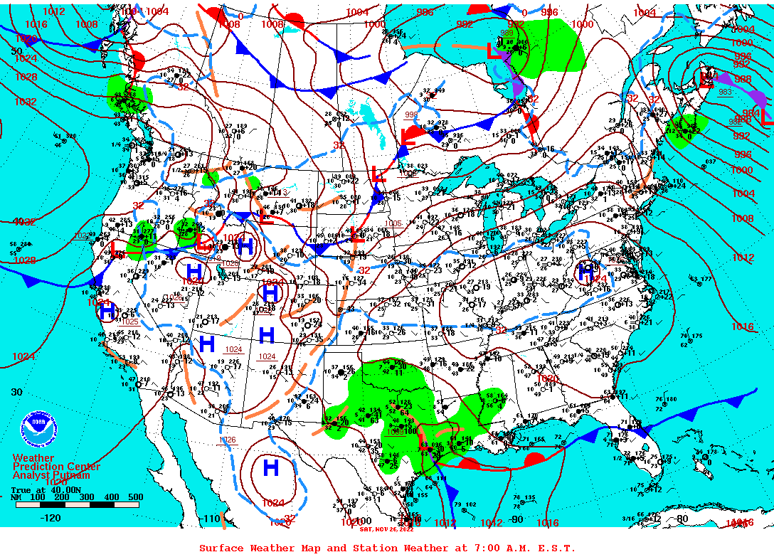 Surface Weather and Station Plots