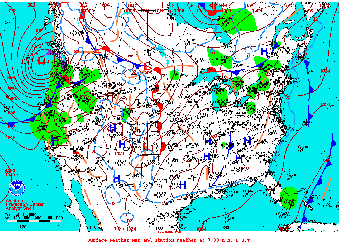 Surface Weather and Station Plots