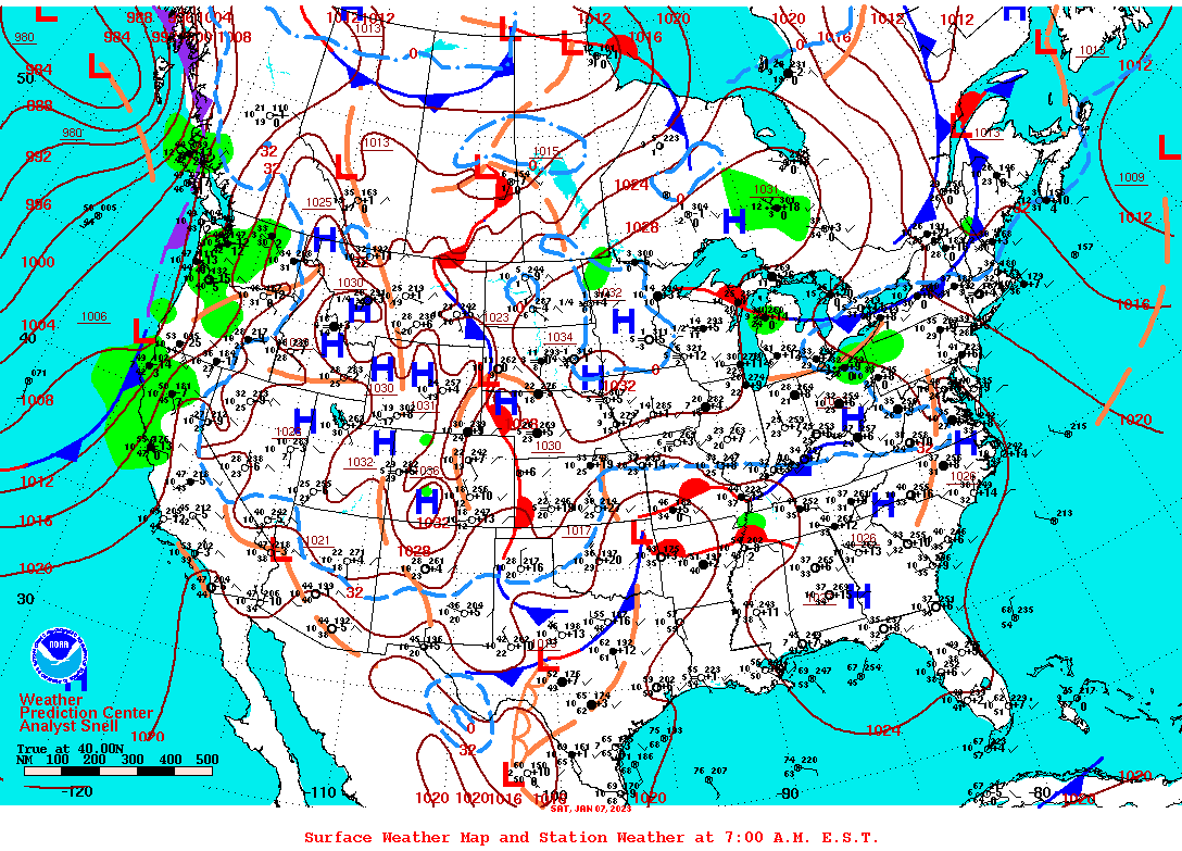 Surface Weather and Station Plots