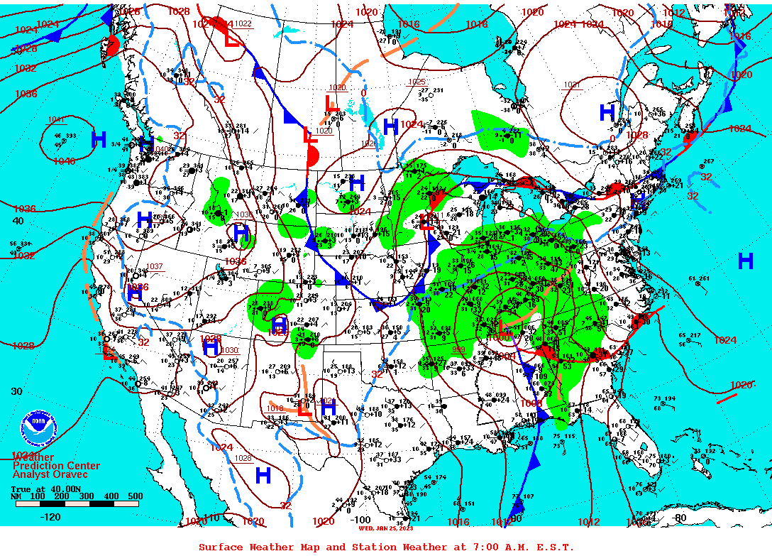 Surface Weather and Station Plots