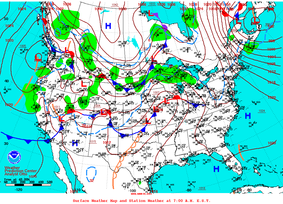 Surface Weather and Station Plots