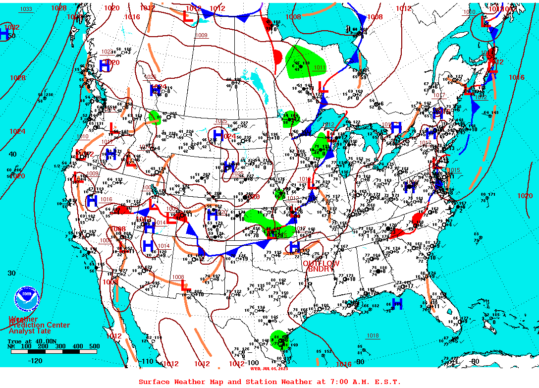 Surface Weather and Station Plots