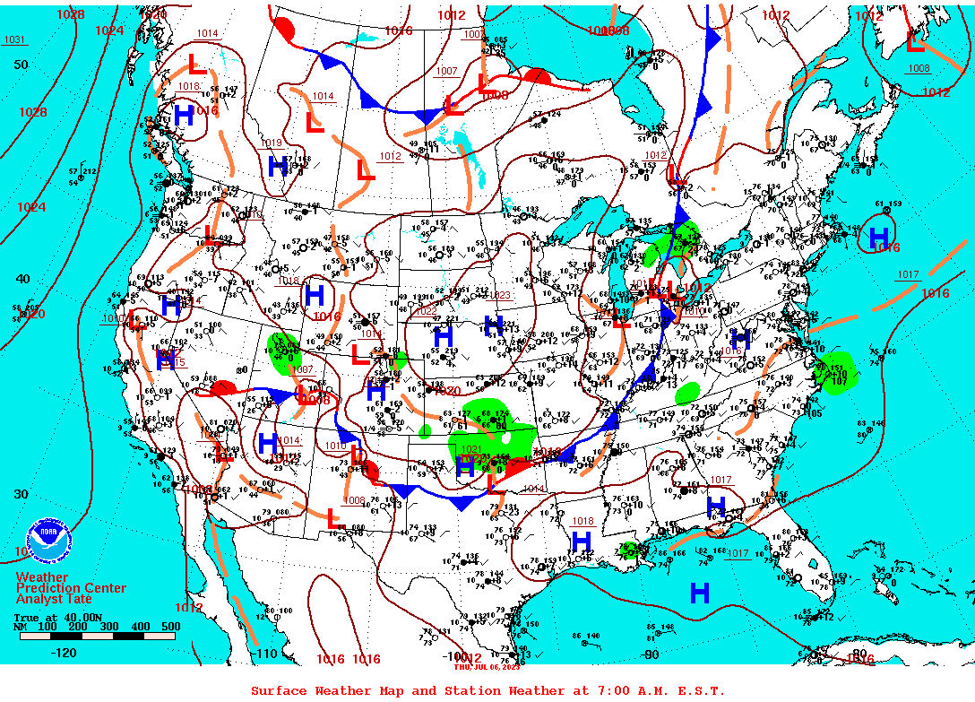 Surface Weather and Station Plots