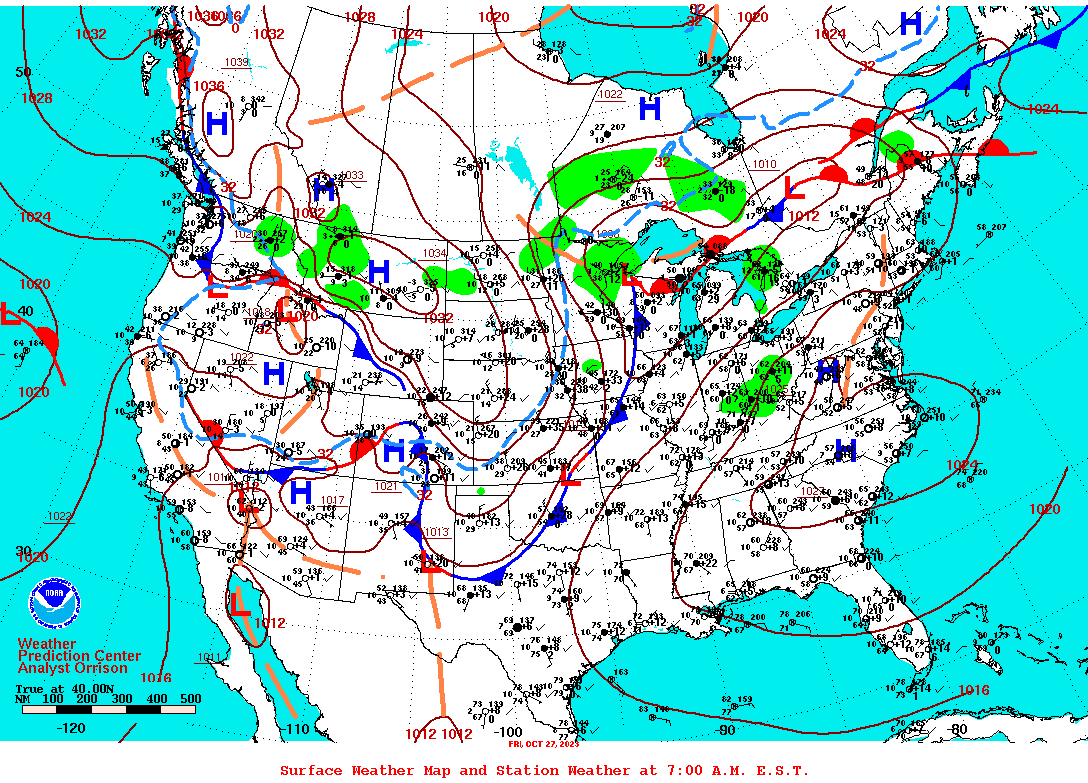 Surface Weather and Station Plots