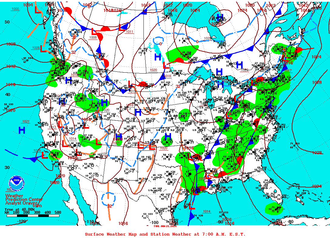 Surface Weather and Station Plots