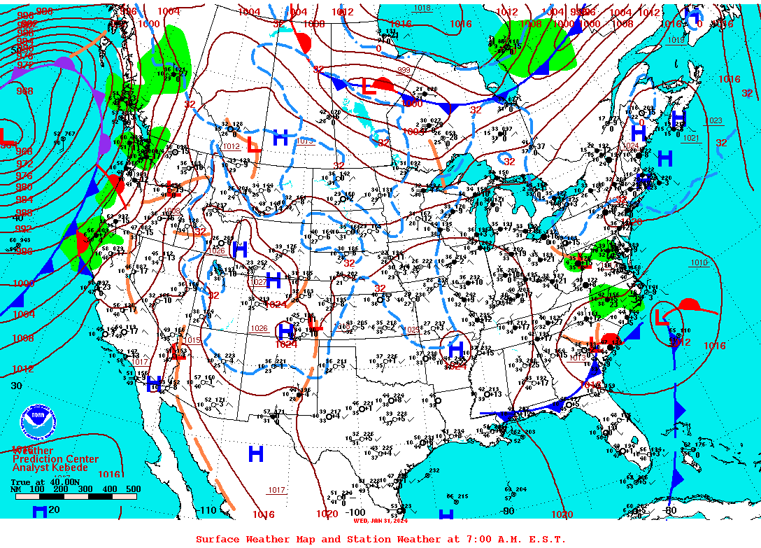 Surface Weather and Station Plots