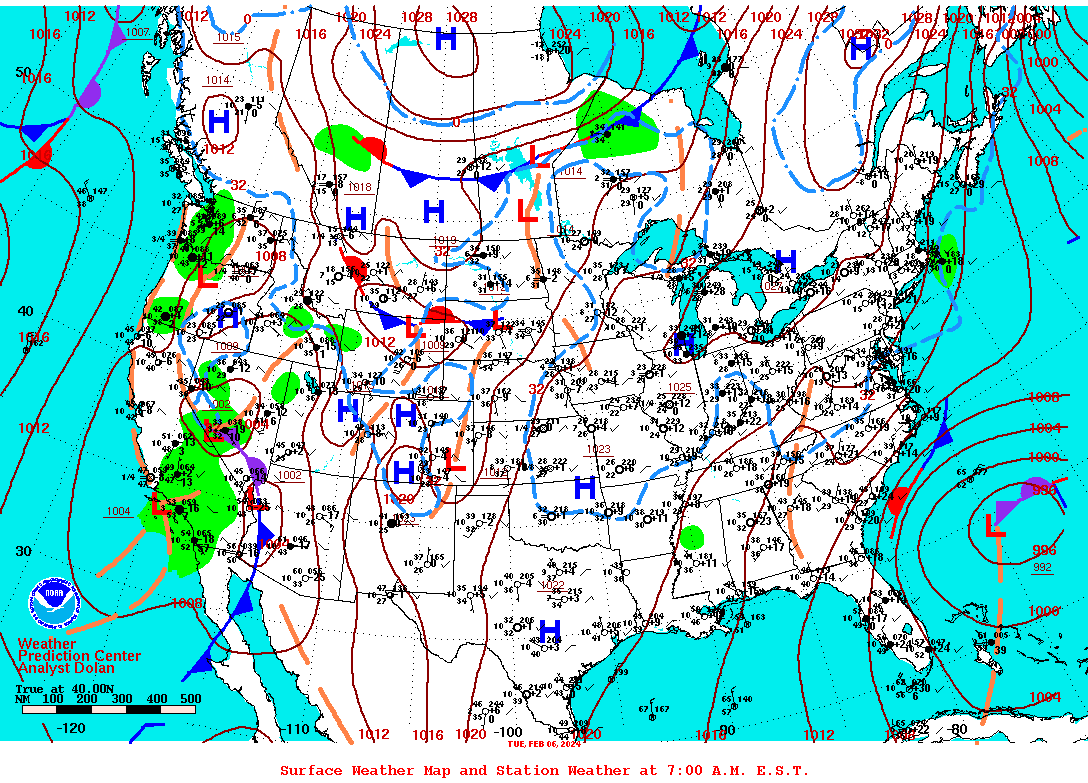Surface Weather and Station Plots