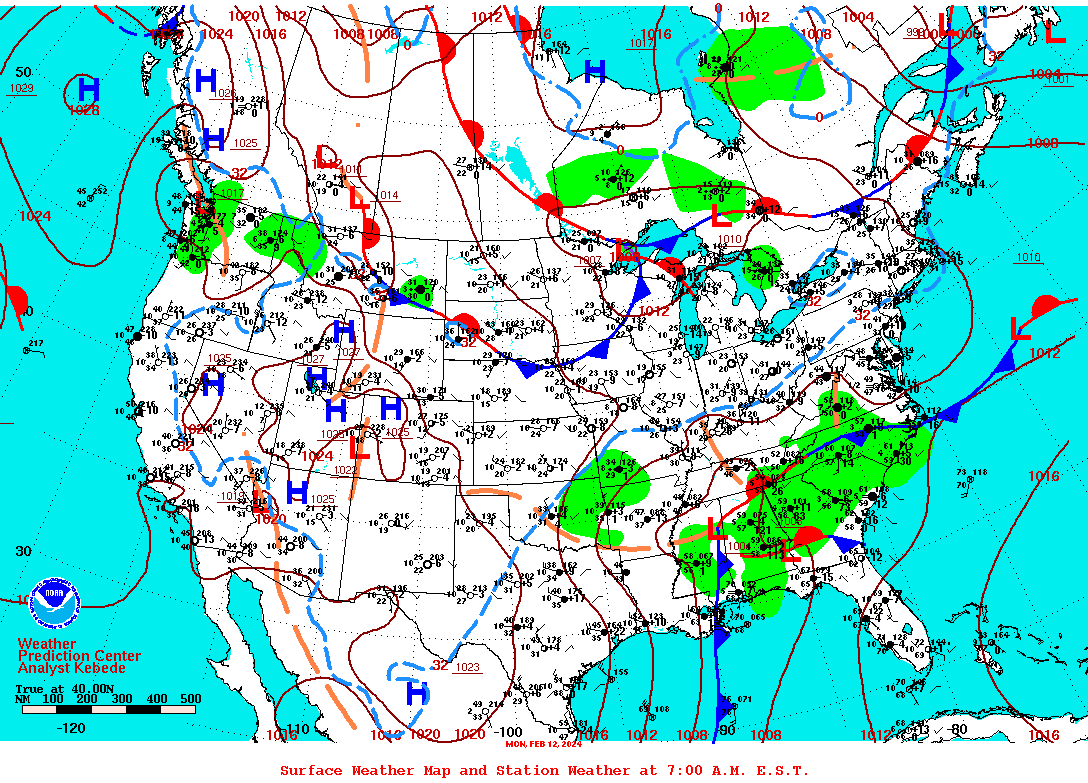 Surface Weather and Station Plots