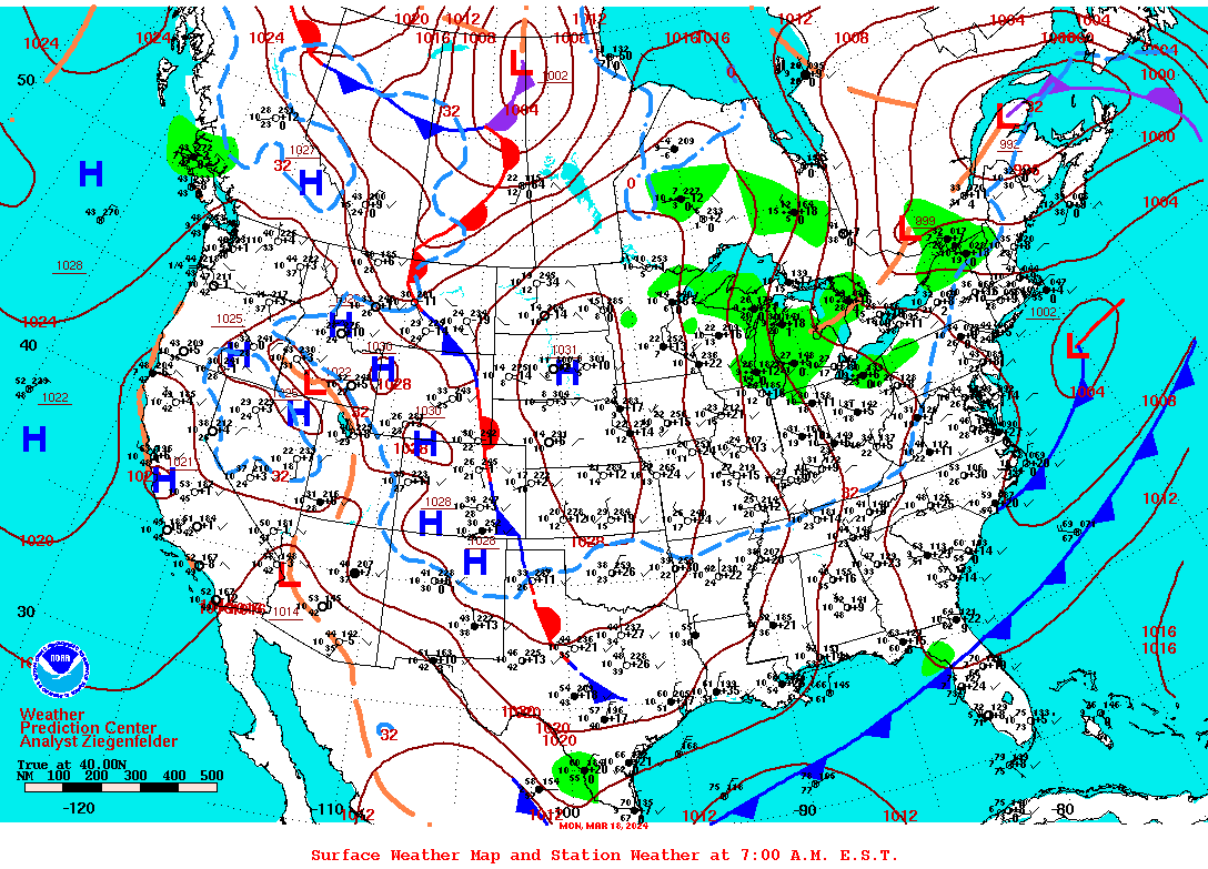 Surface Weather and Station Plots
