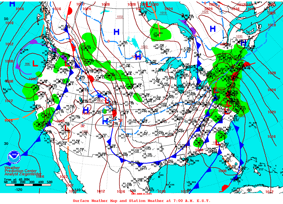 Surface Weather and Station Plots