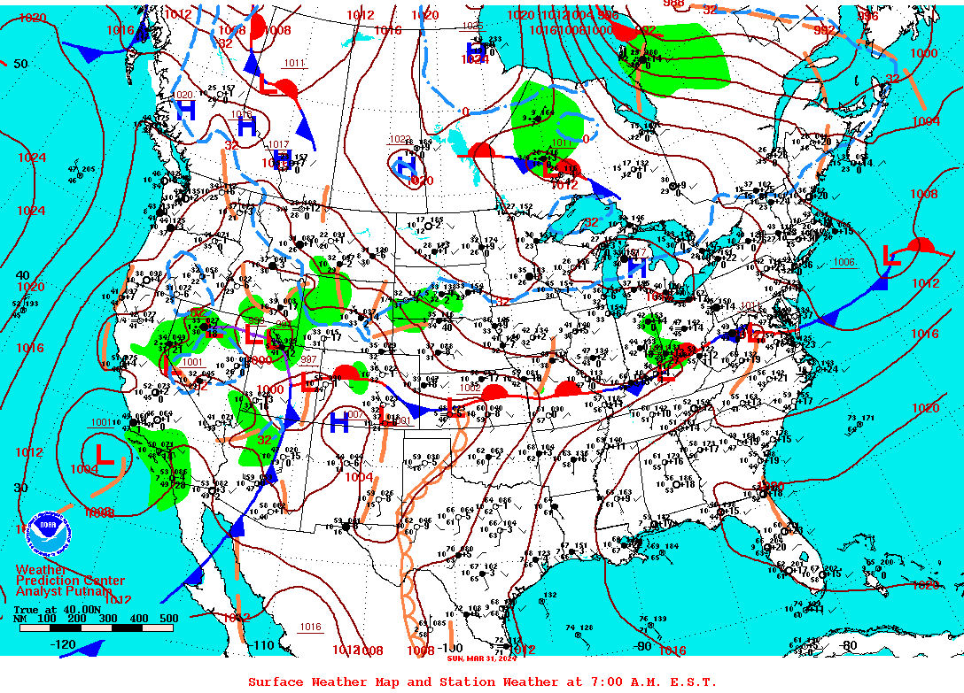 Surface Weather and Station Plots