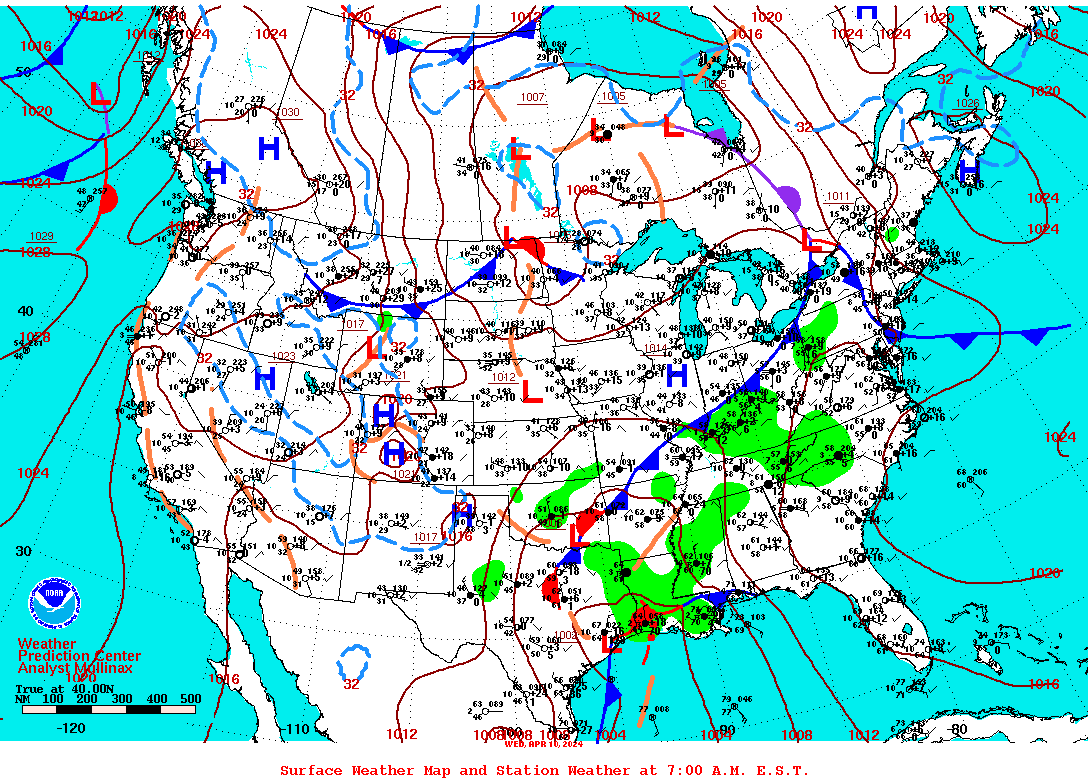 Surface Weather and Station Plots