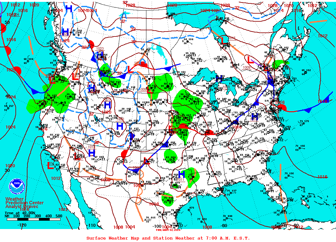 Surface Weather and Station Plots