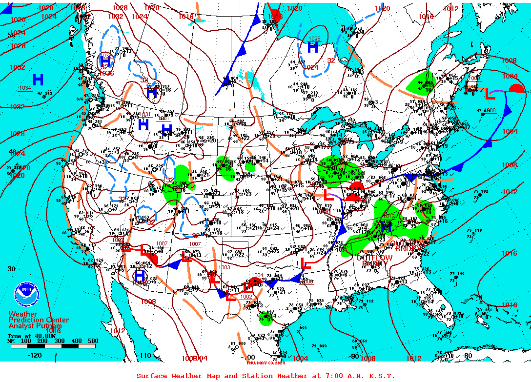 Surface Weather and Station Plots
