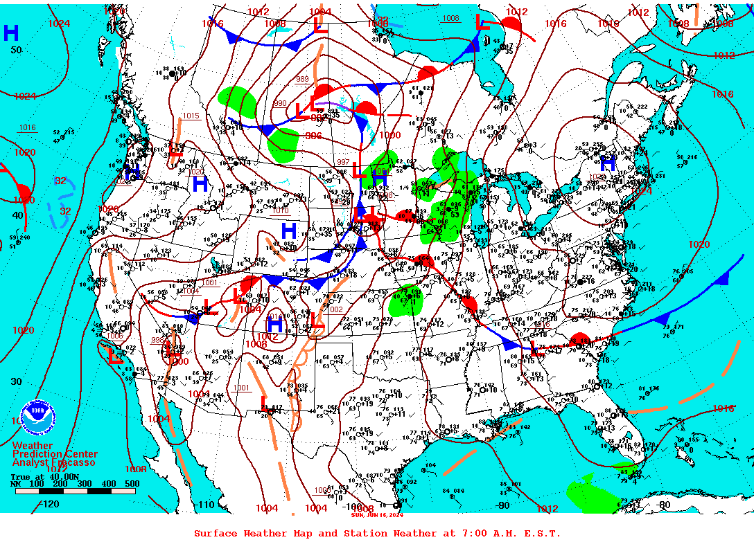 Surface Weather and Station Plots