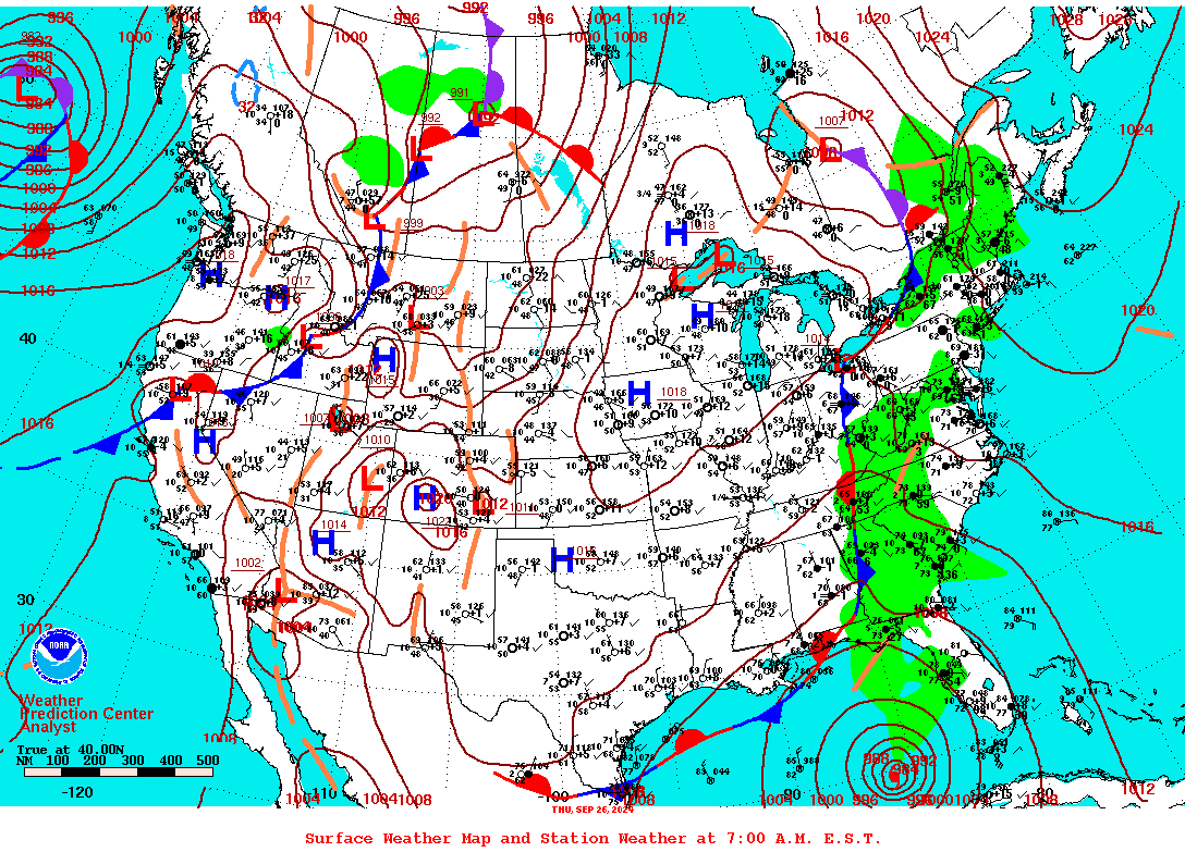 Surface Weather and Station Plots