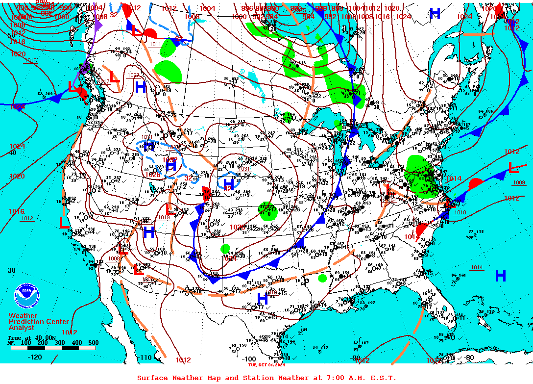 Surface Weather and Station Plots