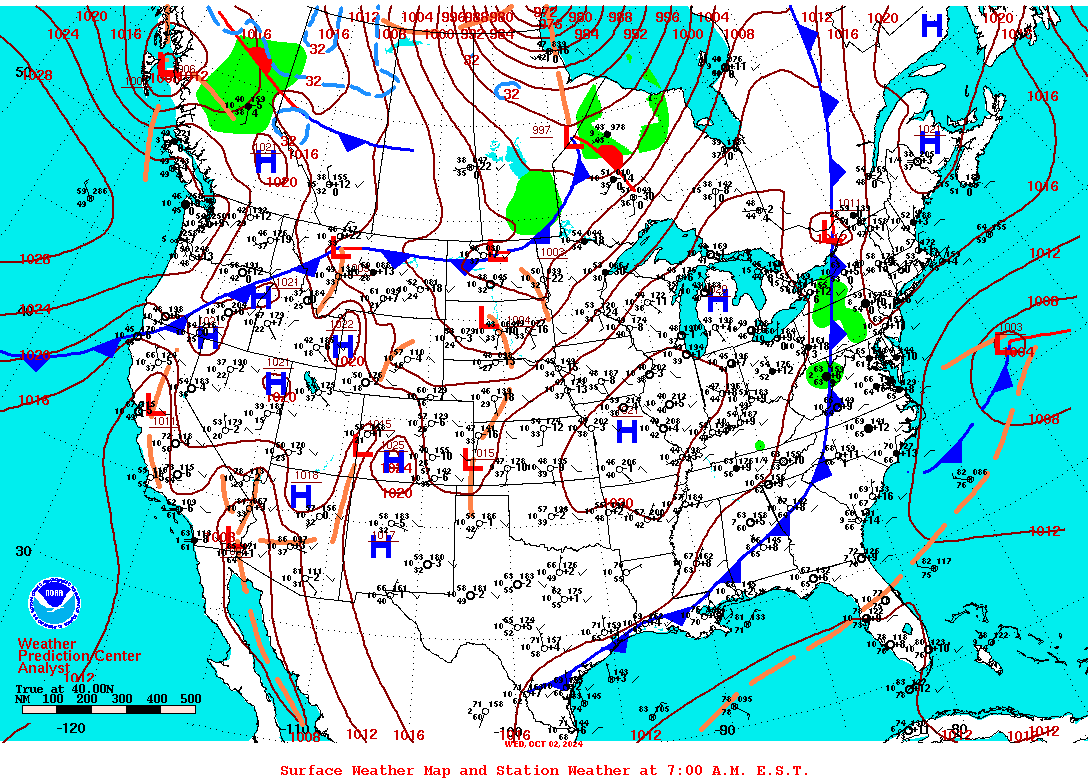 Surface Weather and Station Plots