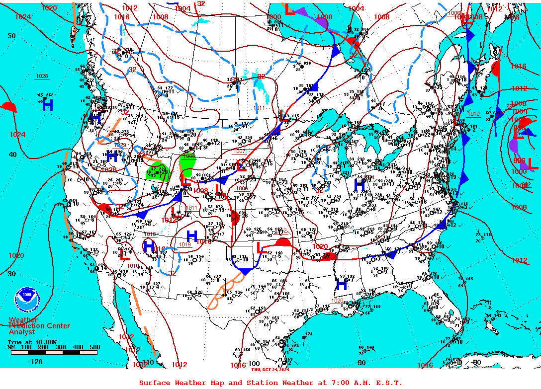 Surface Weather and Station Plots