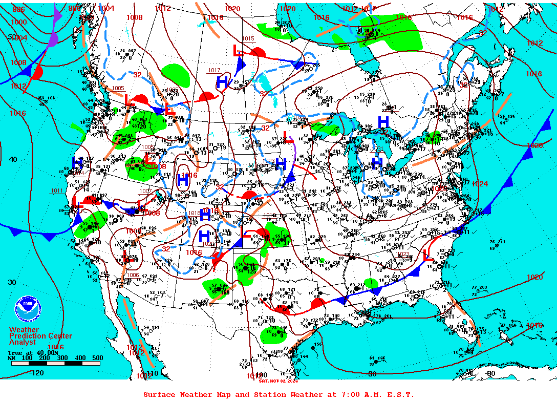 Surface Weather and Station Plots