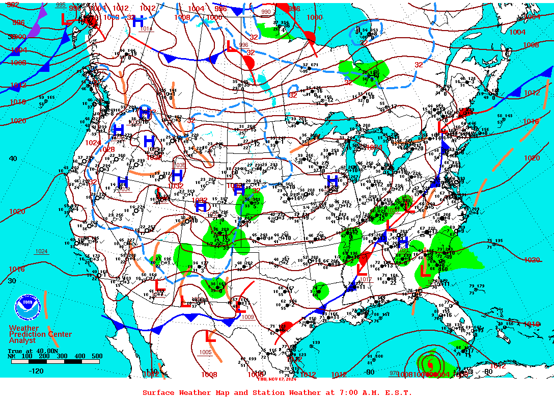 Surface Weather and Station Plots