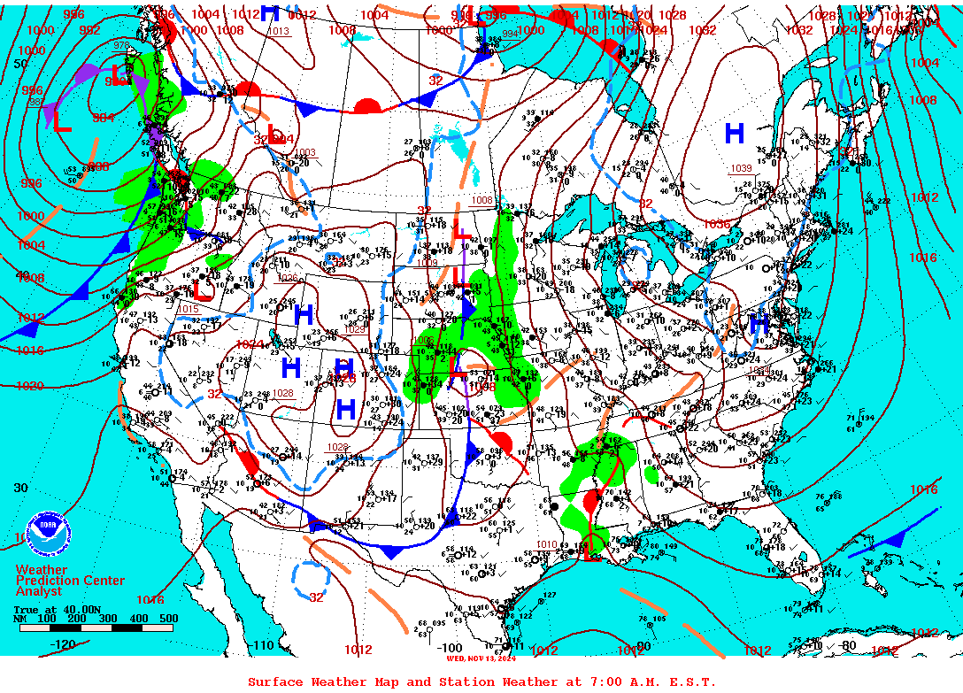 Surface Weather and Station Plots