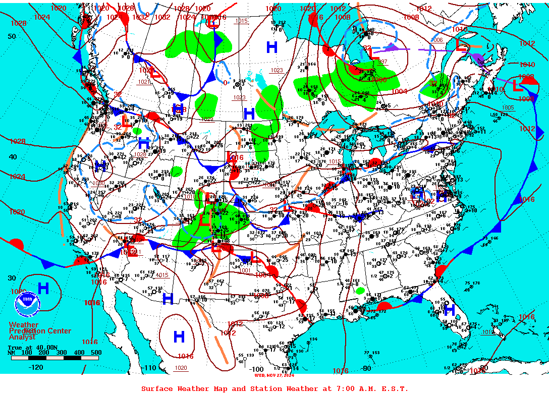 Surface Weather and Station Plots
