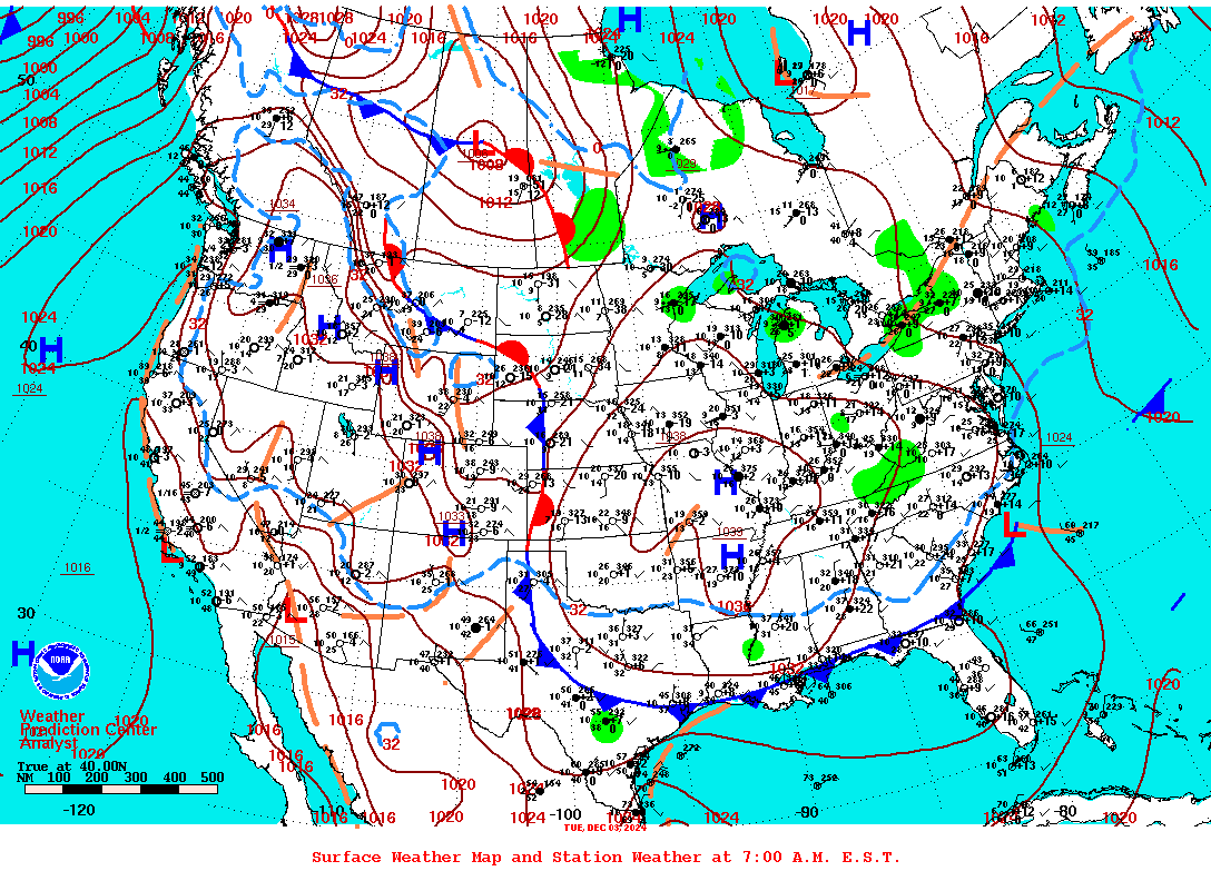 Surface Weather and Station Plots