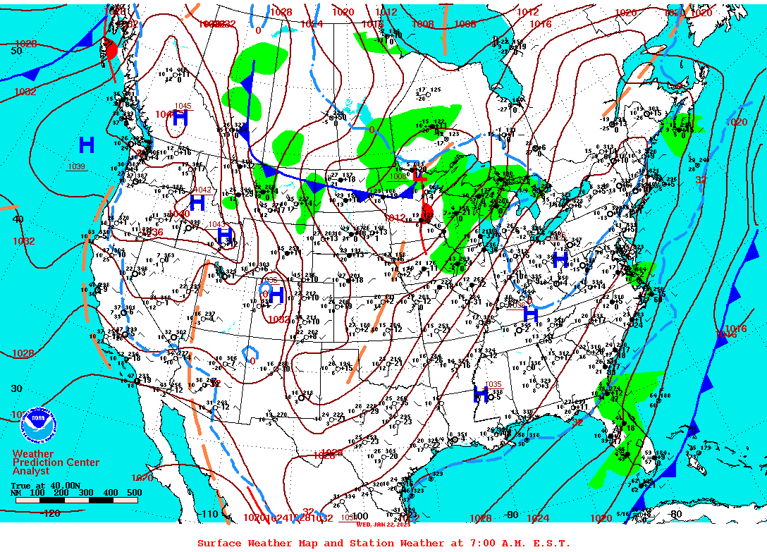Surface Weather and Station Plots