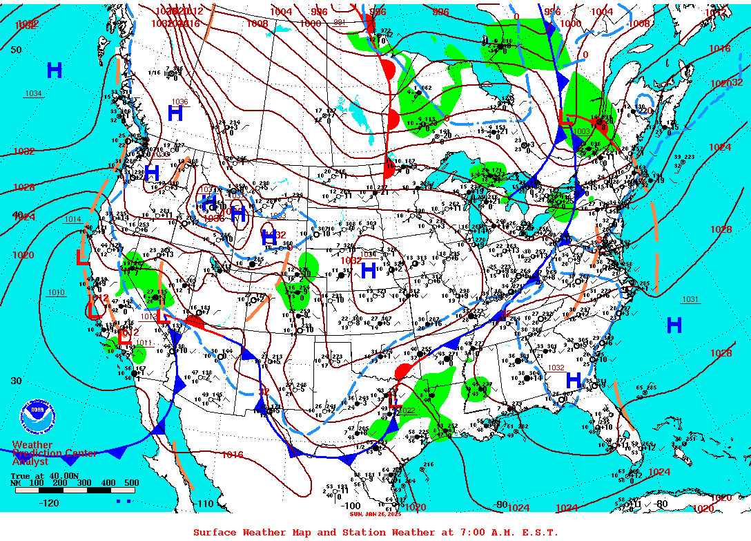 Surface Weather and Station Plots