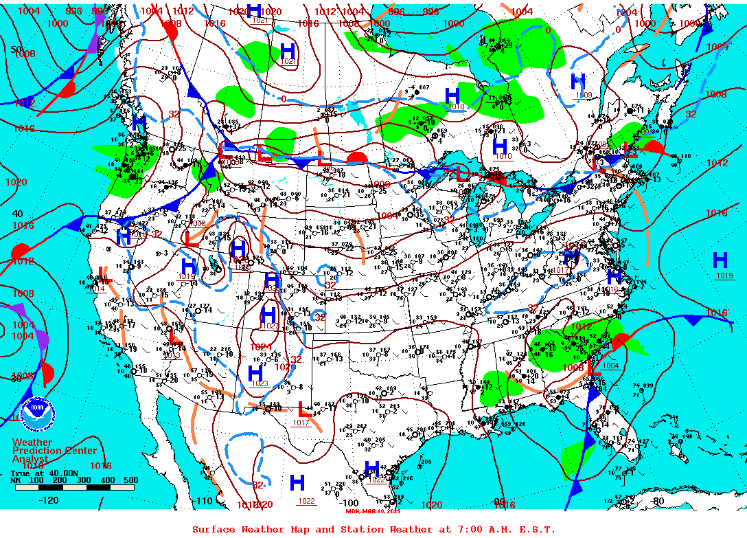 Surface Weather and Station Plots