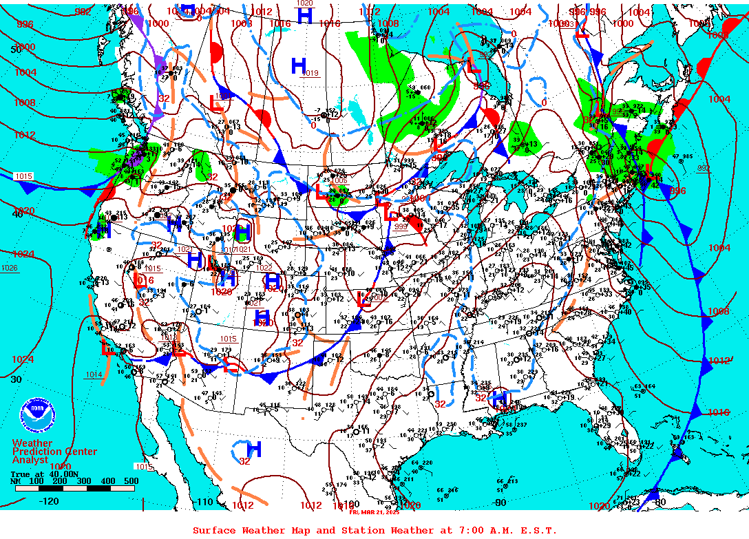 Surface Weather and Station Plots