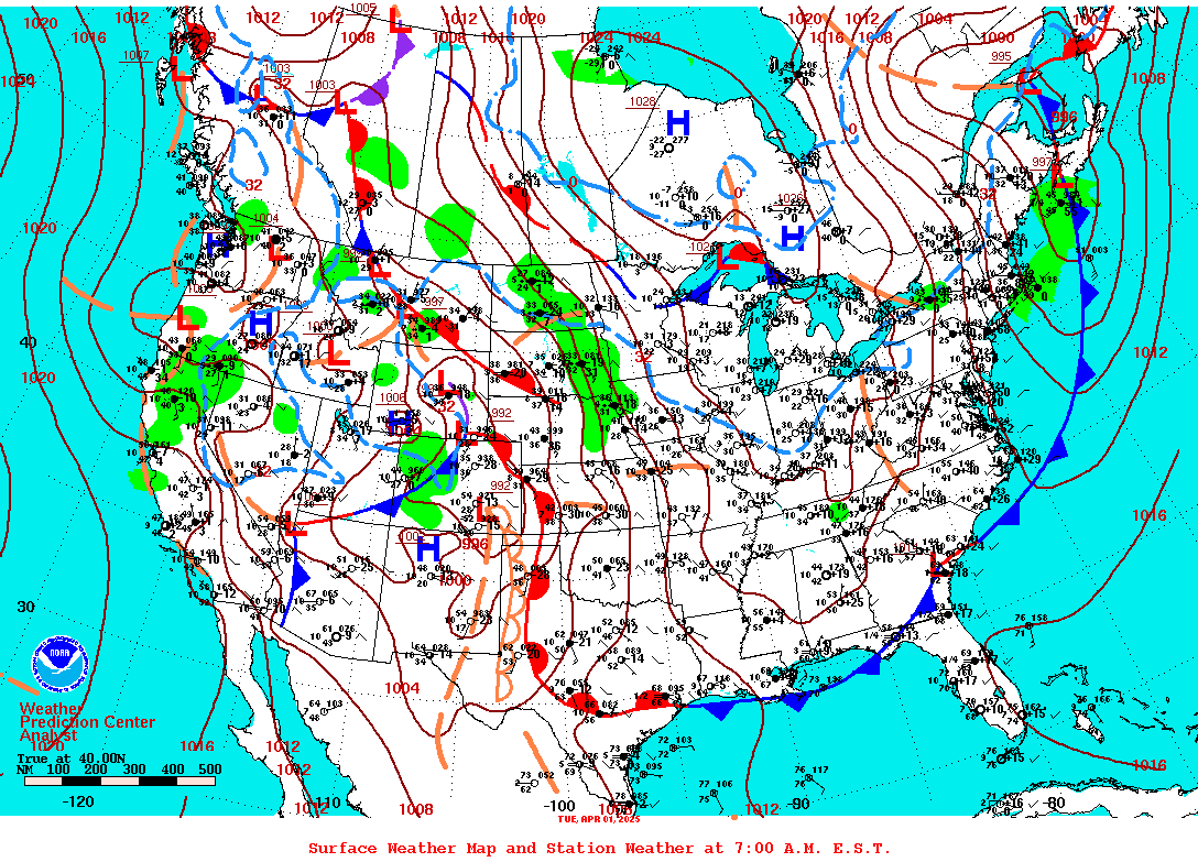 Surface Weather and Station Plots