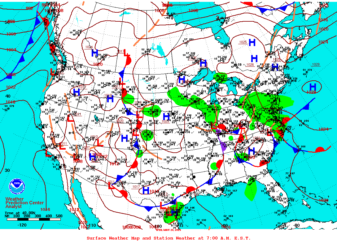 Surface Weather and Station Plots