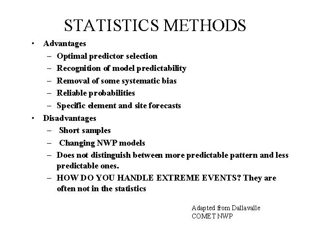 STATISTICS METHODS
